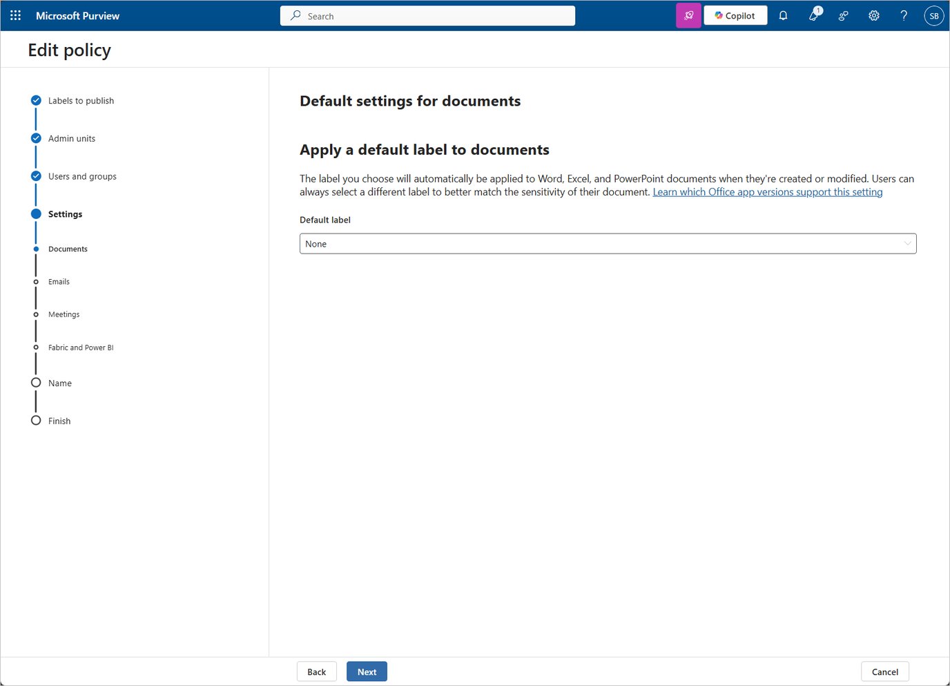 Sensitivity Labels for Microsoft 365 Copilot Protection